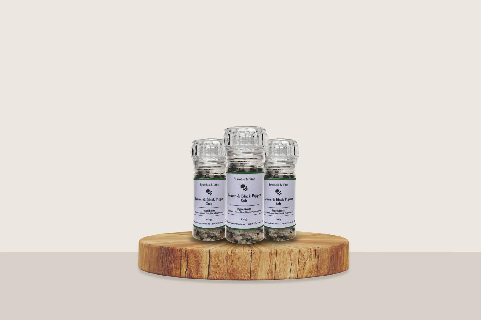 Lemon & Black Pepper Salt Grind | Bramble & Vine